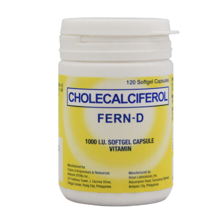 FERN D Cholecalciferol 1000IU SoftGel Capsule 120's price in the ...